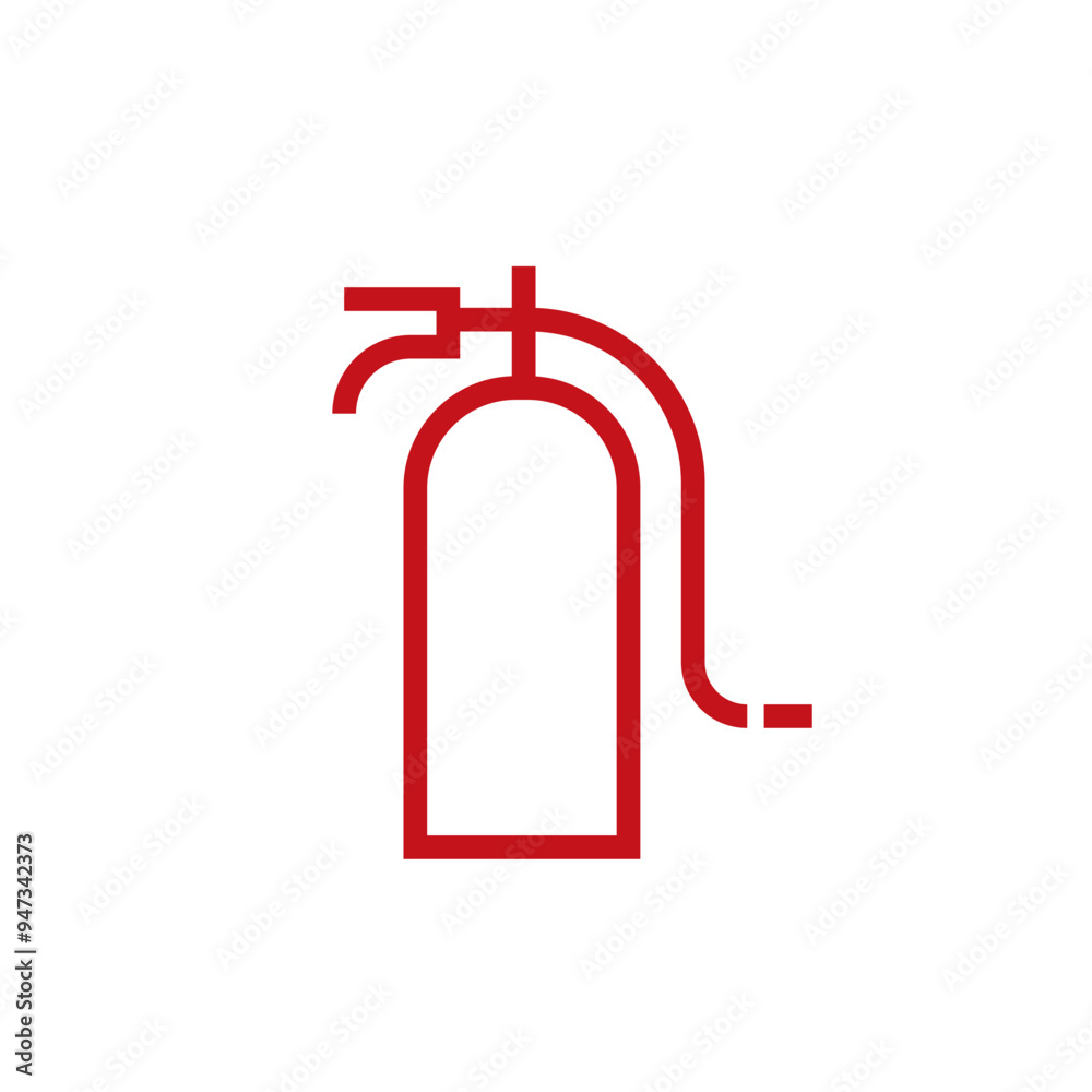 Fire Extinguisher symbol icon. Signs for fire safety. Flat vector ...