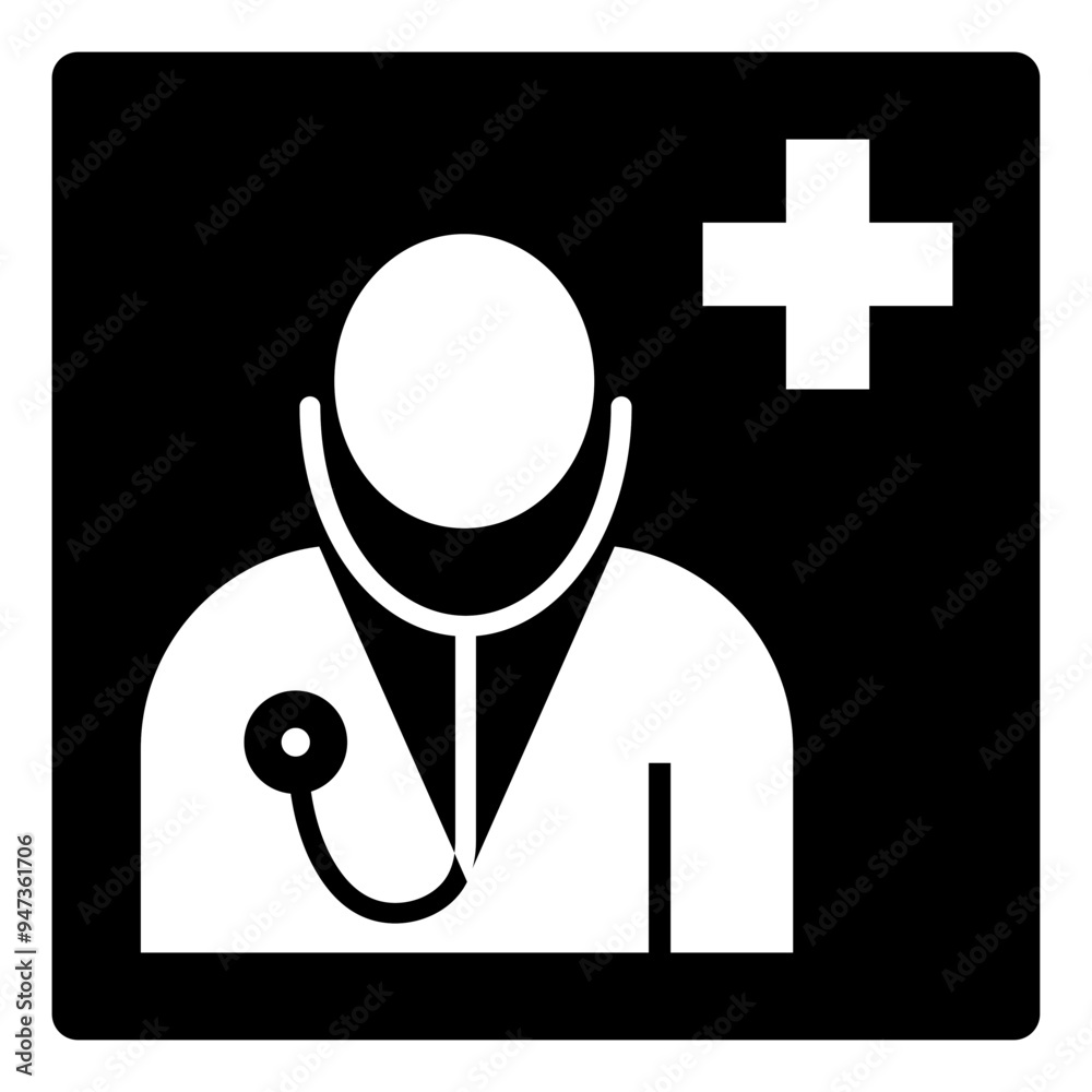 Vetor ISO emergency and first aid safety signs_doctor_symbol and ...