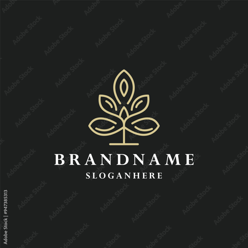 tree leaf logo design, root vector Tree of life logo design inspiration ...
