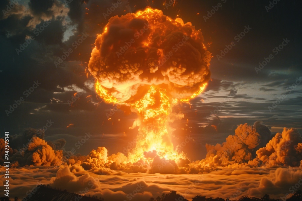 Nuclear devastation - atomic explosion and horrific aftermath ...