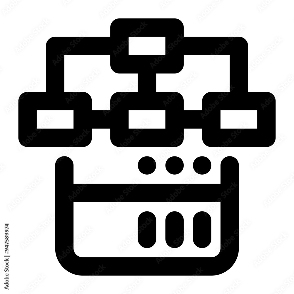 schema, database schema, database, relational, structure outline icon ...