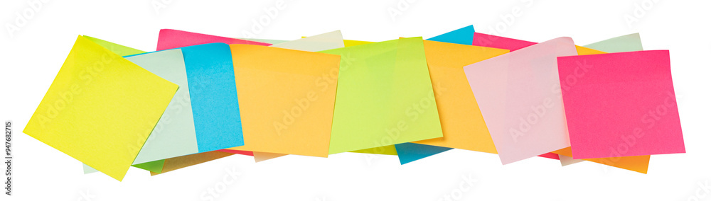 Colorful stickers Isolated on transparent background. png file Stock ...