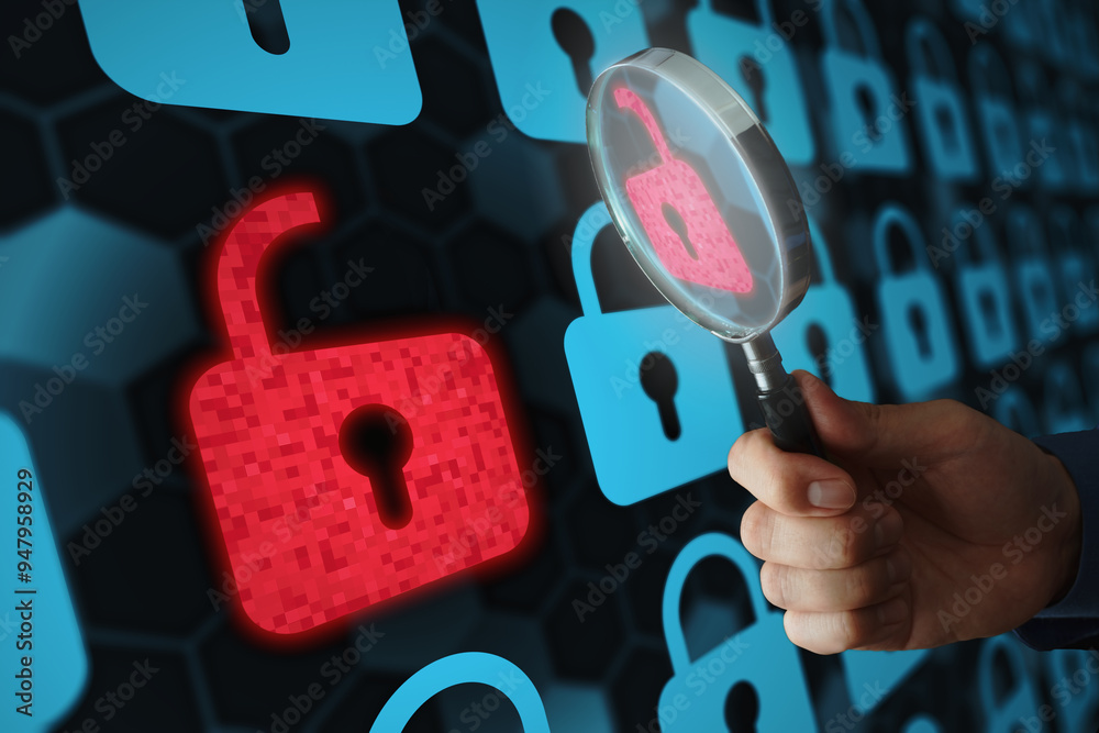 Security engineer identifying information security vulnerability in ...