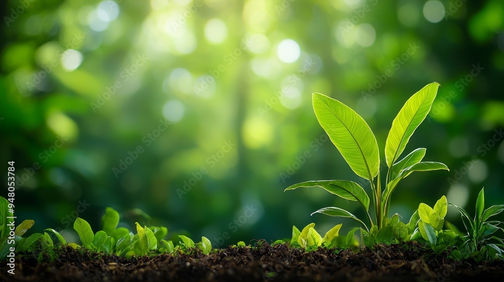 A forest edge where different ecosystems meet, creating a rich zone of ...