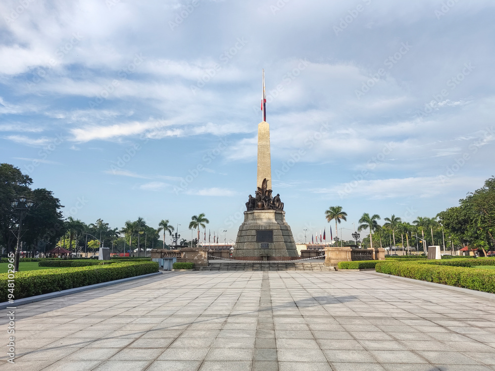 Monument in memory of Jose Rizal (National hero) at Rizal park in ...
