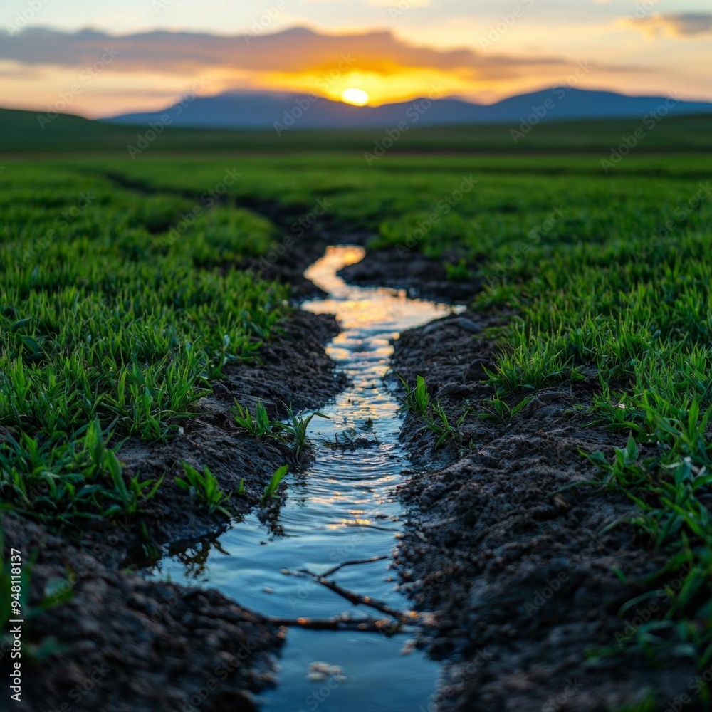 Excessive water use in agriculture depletes freshwater resources Stock ...