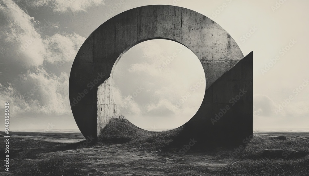 A simple semi-circle shape, representing half of a circle with a smooth ...