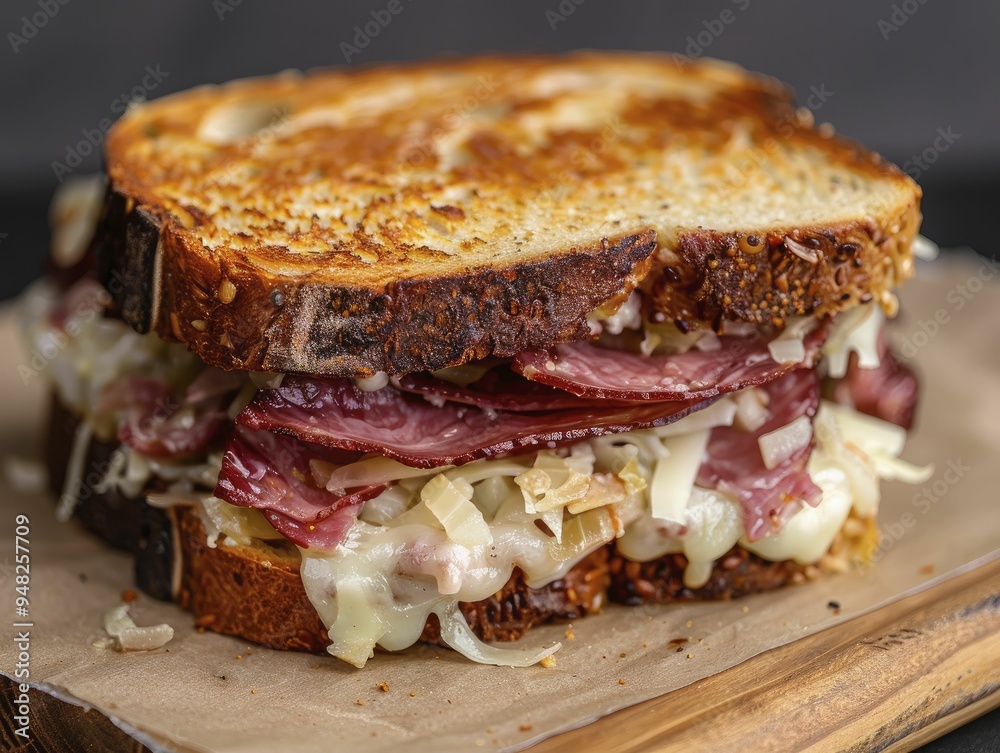 Innovative variations of the traditional Reuben sandwich, featuring an ...