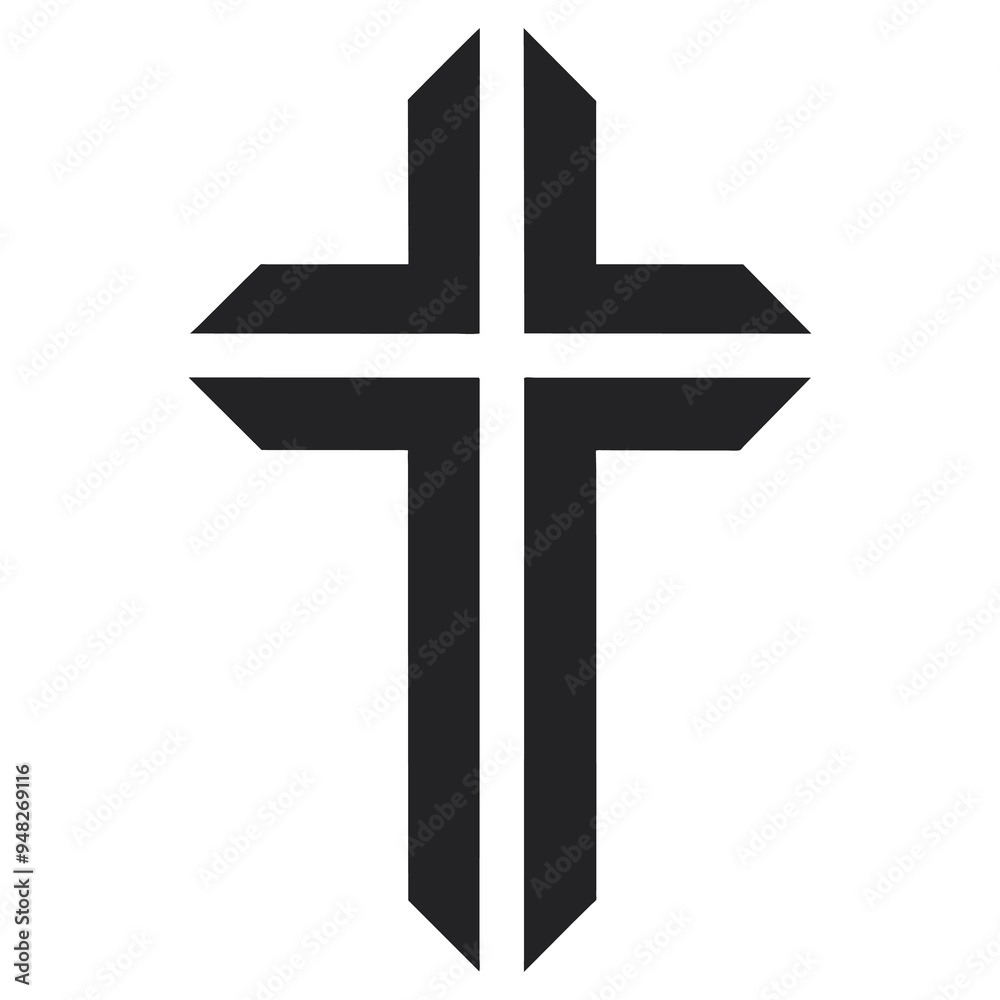 Cross Symbol logo concept black and white Royalty Free Images Stock ...