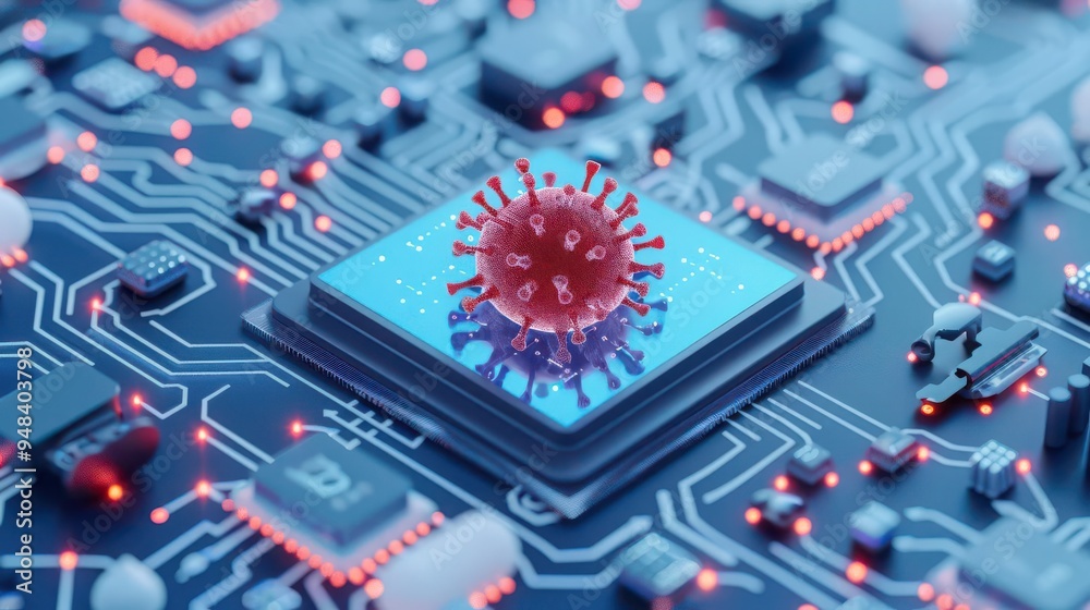 Illustration of a lab-on-a-chip device for rapid and portable cancer ...