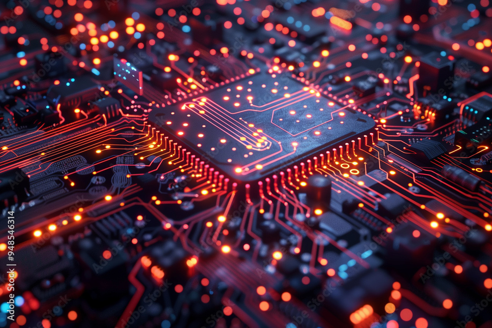 Neural Circuit and Electronic Cyber Brain in a Quantum Computing System, Representing the ...