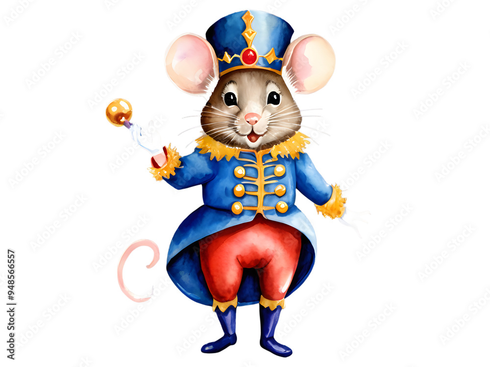 Mouse King from the Nutcracker Watercolor Clipart Illustration ...