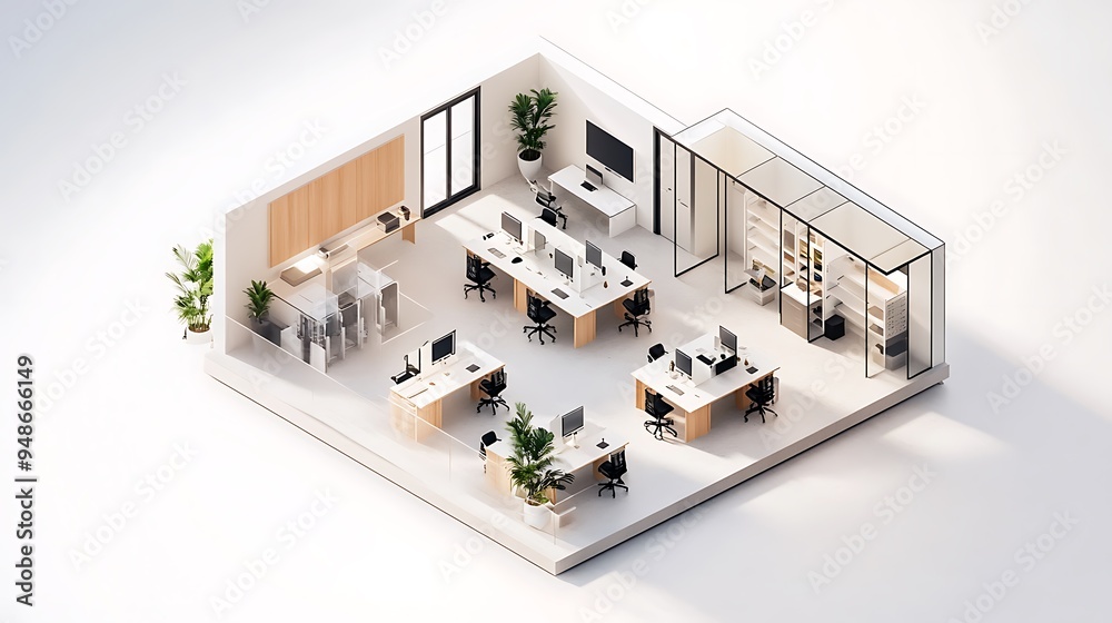 High-Tech Remote Work Hub with AI-Driven Task Management, Virtual ...