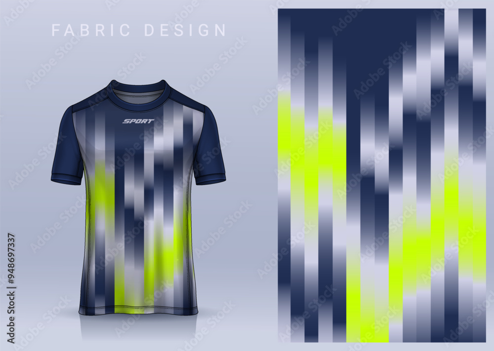 Fabric textile design for Sport t-shirt, Soccer jersey mockup for ...