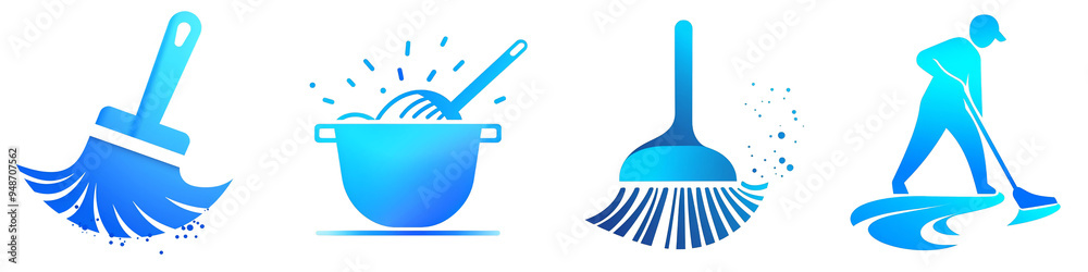 Cleanliness clipart collection, symbol, logos, icons isolated on ...