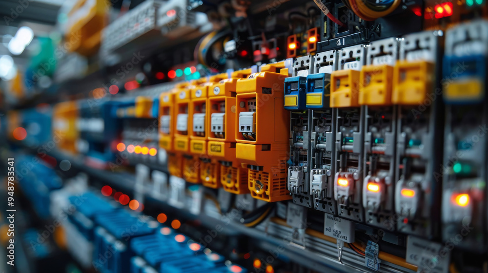 Electrical distribution board with electrical connecting cable ...
