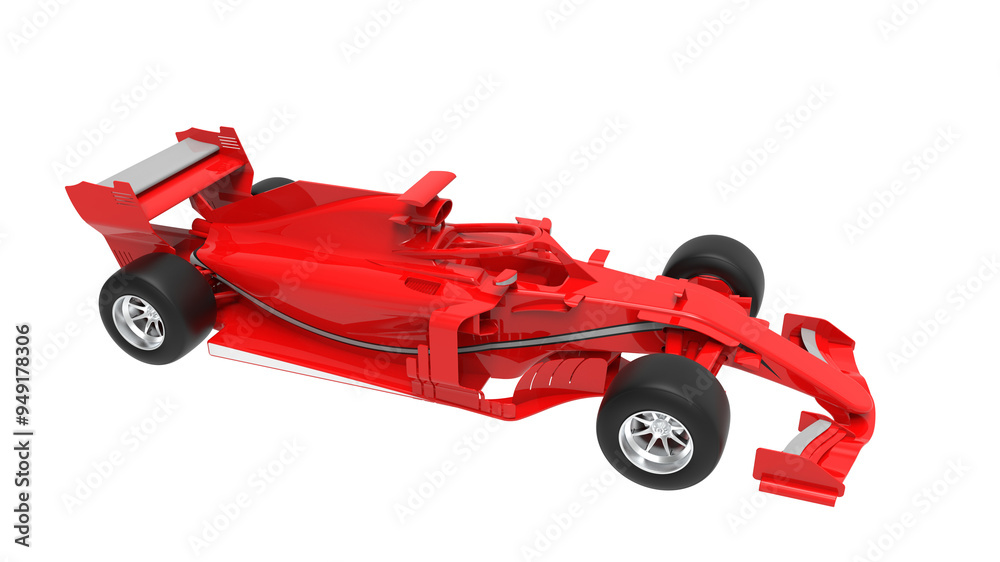 F1 red car formula 1 racing isolate in transparent background png Stock ...