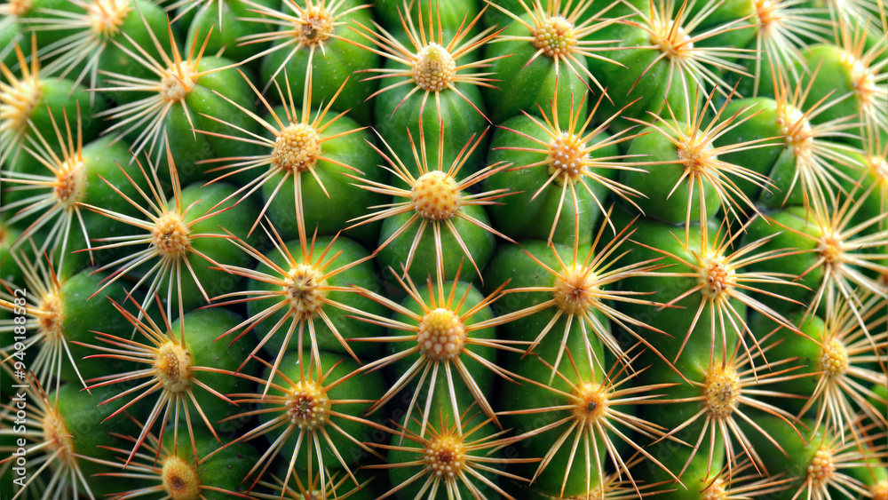 Seamless Cactus Skin with Sharp Needle Details Texture, Realistic ...