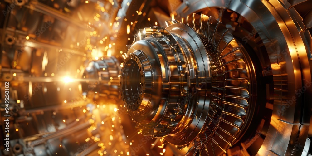 GE Gas Turbine Combustion Liner Stock Photo | Adobe Stock