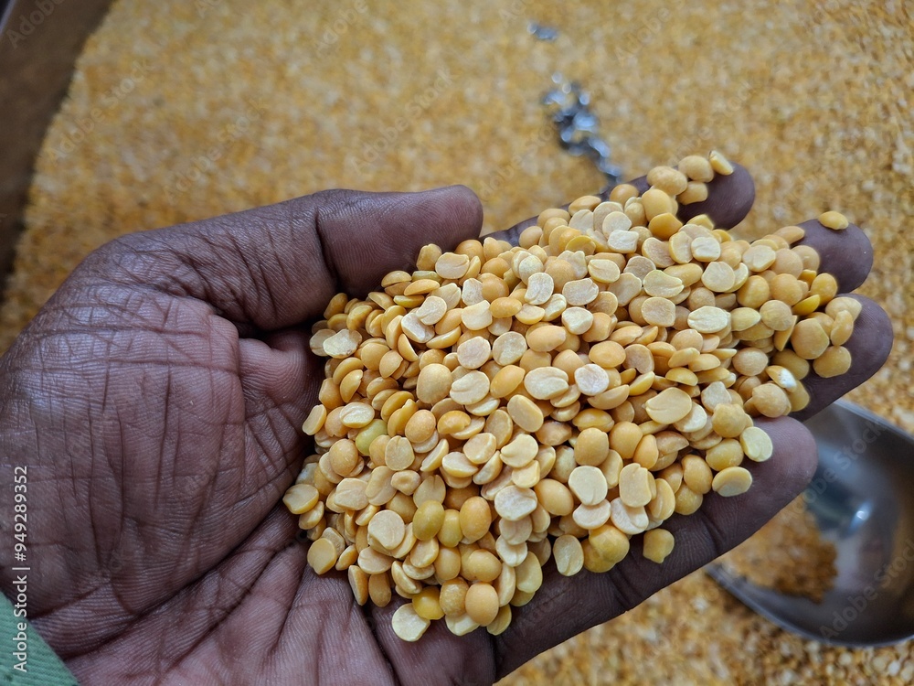 Rahar dal, also known as "toor dal" or "pigeon peas," is a type of ...