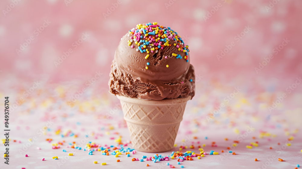 Helado Con Chispas De Chocolate