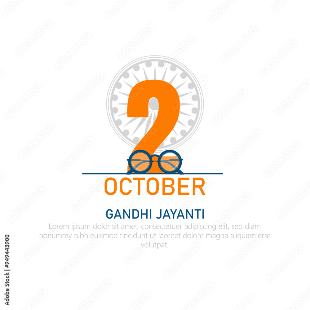 Стоковое векторное изображение «Mahatma Gandhi Jayanti, observed on ...