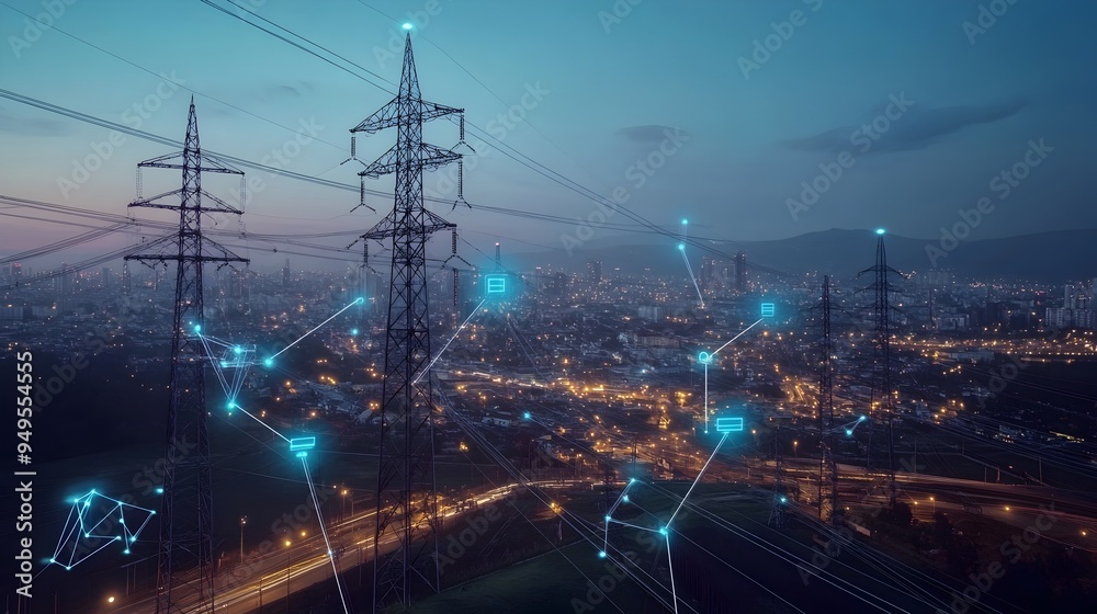 IoT powered devices tracking and analyzing the installation progress of high voltage power poles ...