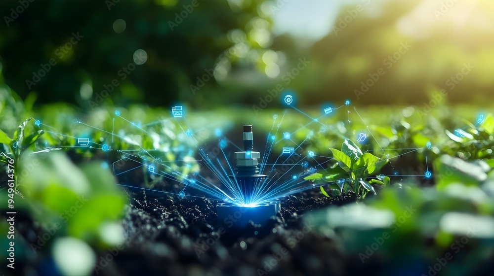 Innovative smart irrigation system with IoT technology including sensor ...