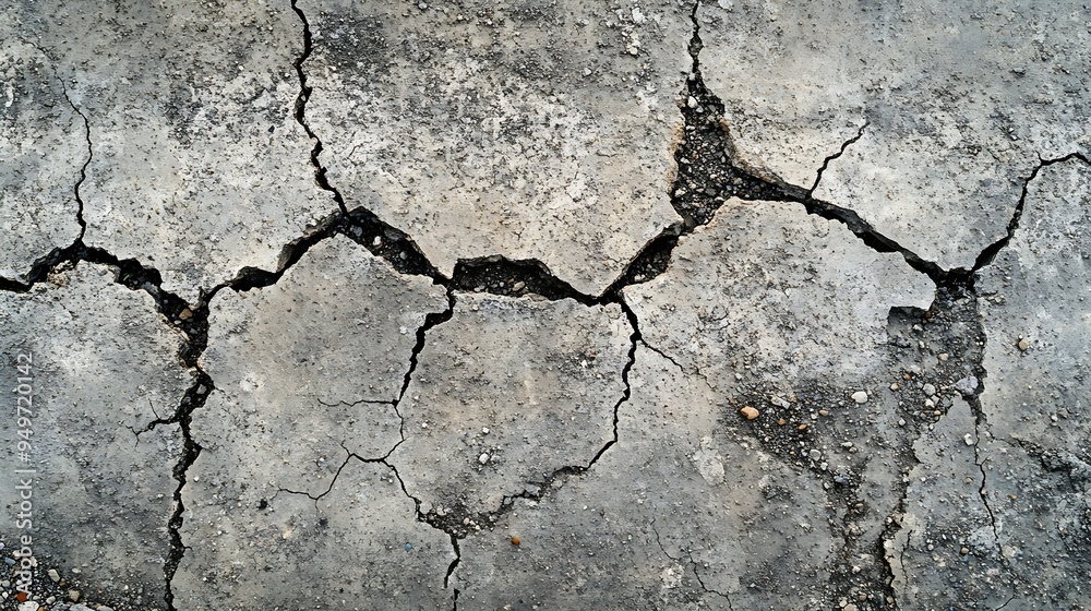 crack floor texture Large cracks and big pit in concrete flooring ...