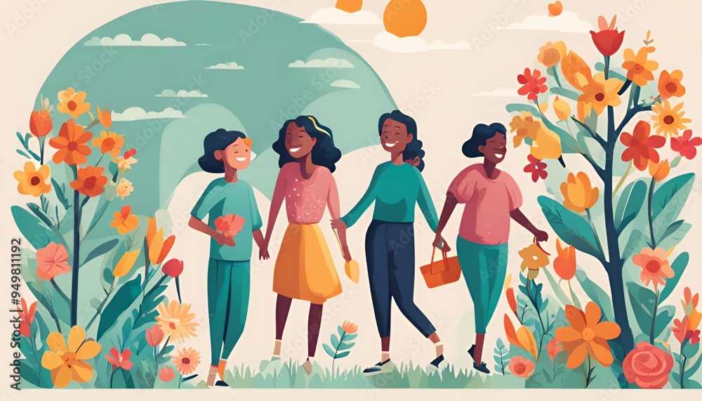Celebrate World Kindness Day with this engaging illustration of diverse ...