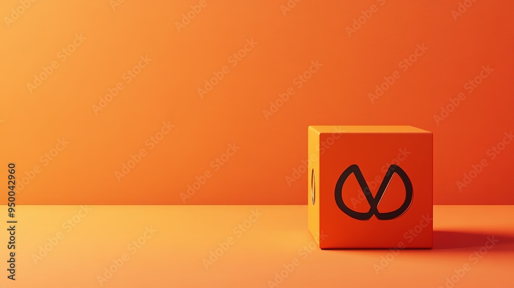 An abstract symbol for gender equality. A cube is turned to show an ...