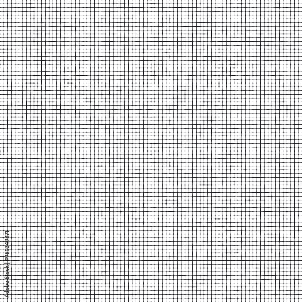 Black grid with small irregular squares. Vertical and horizontal lines ...