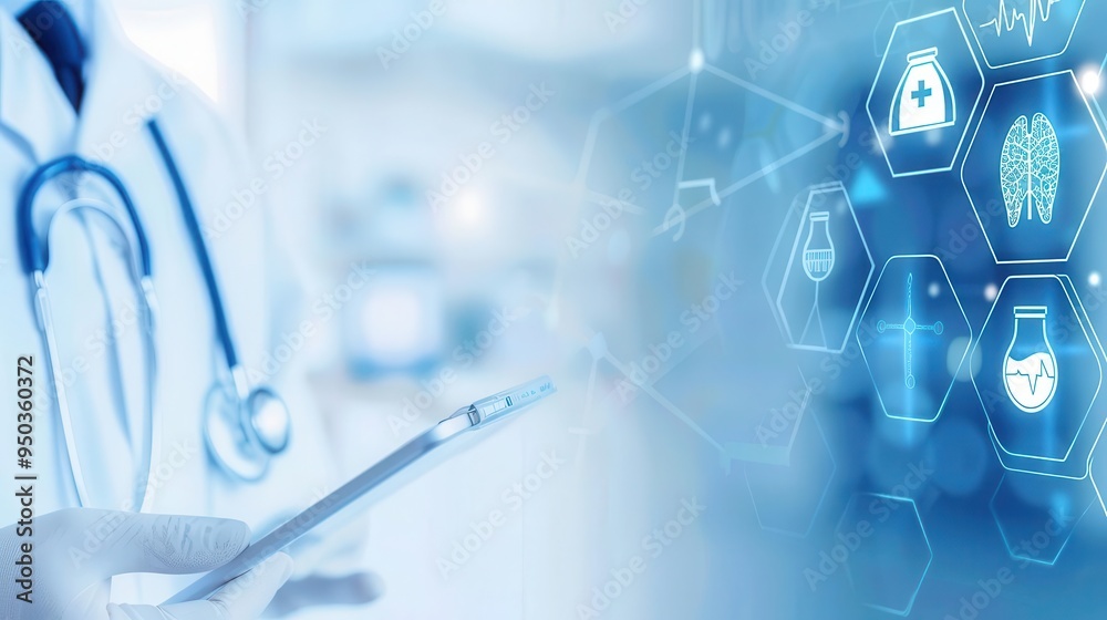 Custom healthcare solutions displayed on an interactive screen ...