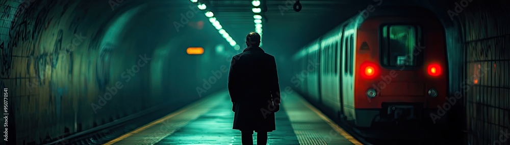 Disguised as a civilian, a spy conducts intense surveillance at an ...