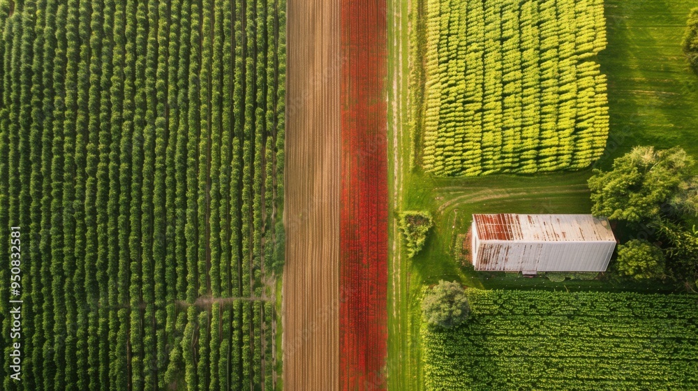 Side-by-side comparison of two contrasting farms showcasing diverse ...