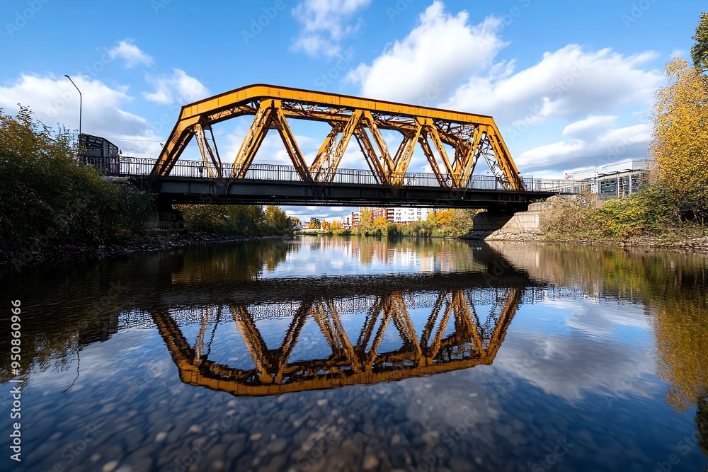 Bridge Truss, Steel, and Industrial shown in an industrial area where a ...