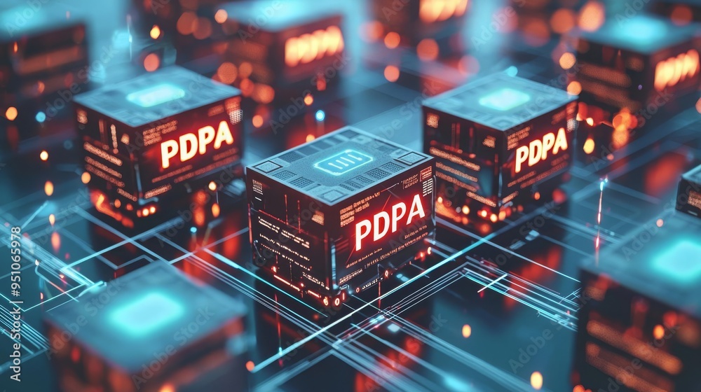 PDPA PERSONAL DATA PROTECTION ACT audit "PDPA" text on a touchscreen ...