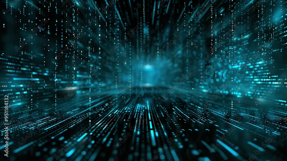 Neural Networks, Artificial Intelligence, Data Transfer and Encryption: Digital Background for ...