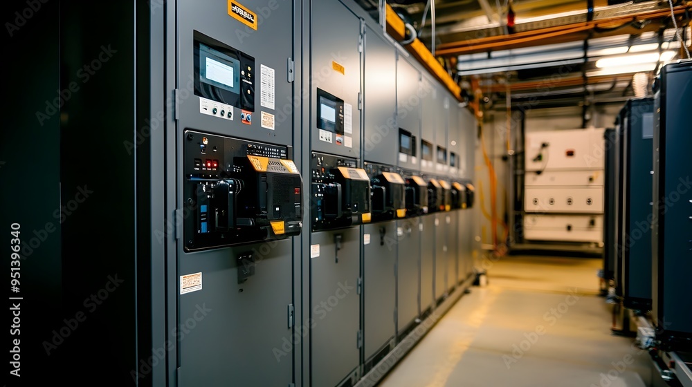 Power Distribution Units PDUs in a Data Center Environment Showcasing ...