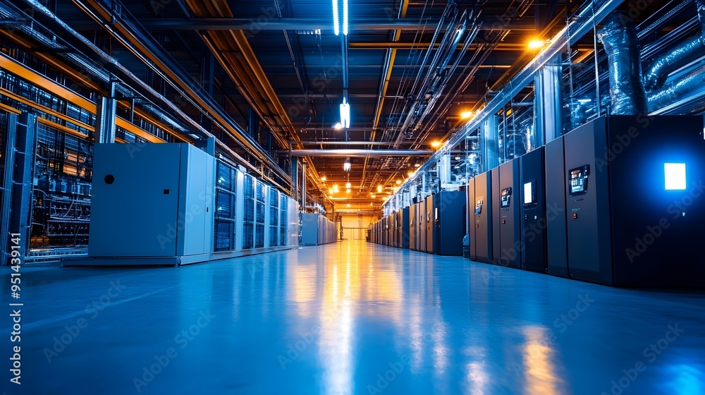 Ilustração Renewable Energy in Data Center Power Supply System ...