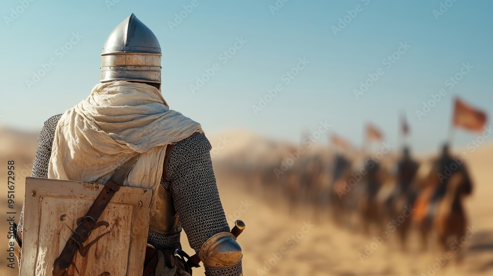 Muslim people wearing beautifully crafted knight suits, blending ...