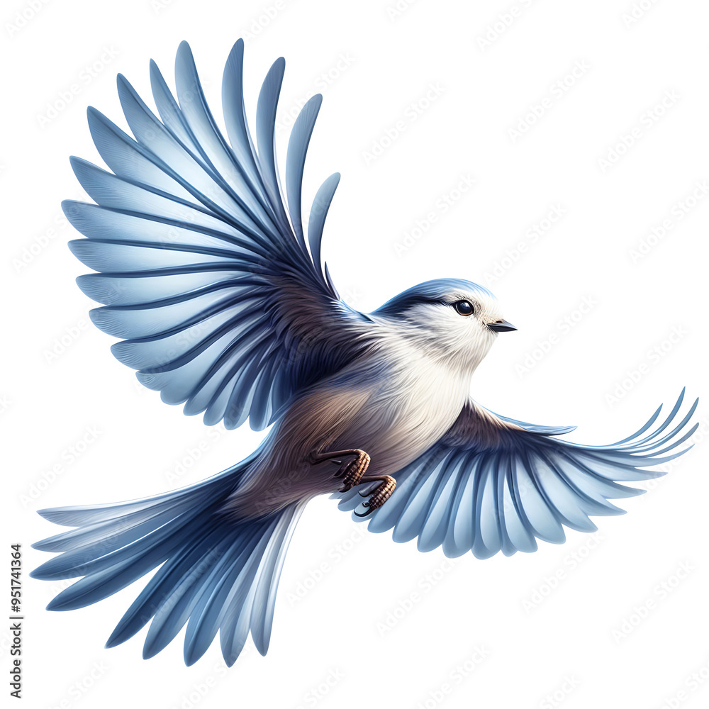 A flying blue bird isolated on transparent background PNG Image Stock ...