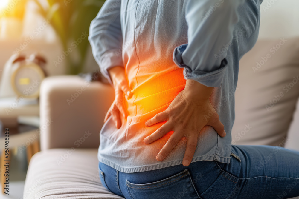 Lumbar intervertebral spine hernia, back pain, kidney stones ...