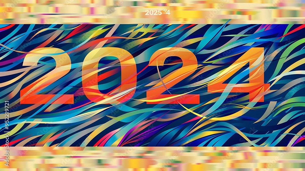 new templates and design for the 2025 new year isolated on white ...