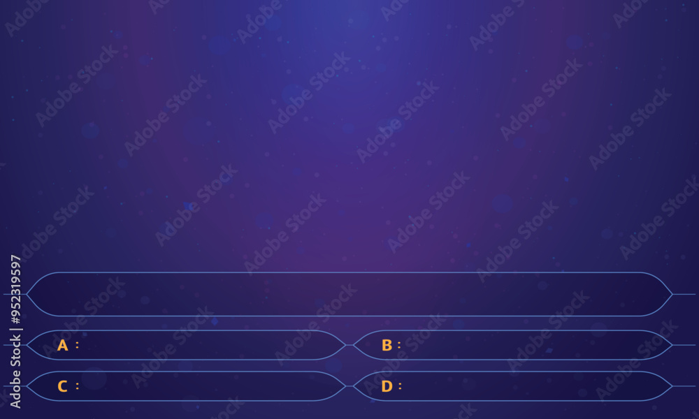 Question and answers template from TV game. Test and quiz concept. Quiz ...