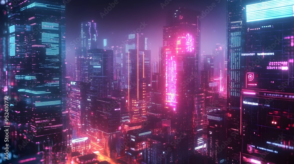 Futuristic Financial Technology Hub With Cutting Edge Digital Interfaces And Seamless Payment