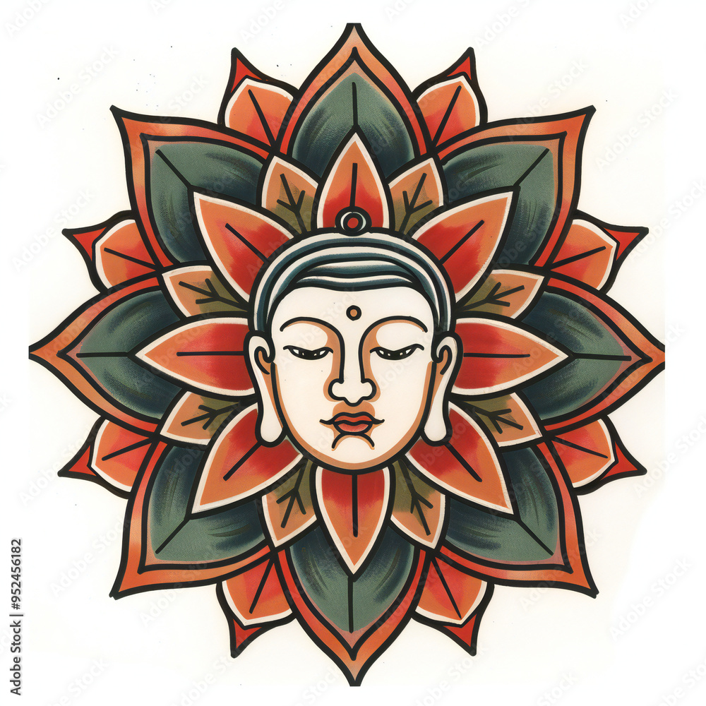The Eightfold Path Buddhism very simple traditional tattoo flash styles ...
