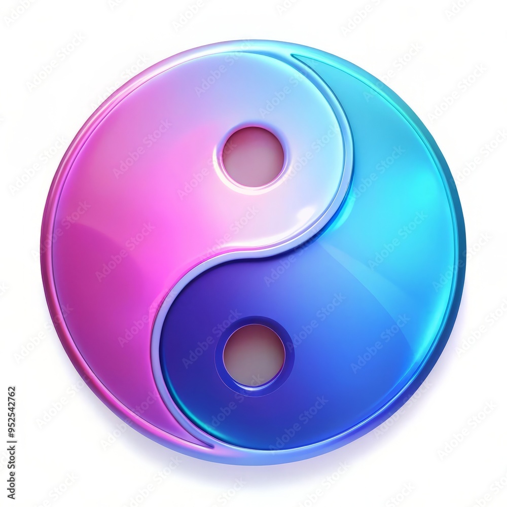 Aesthetics and tranquility: the Yin Yang symbol in soft shades for any ...
