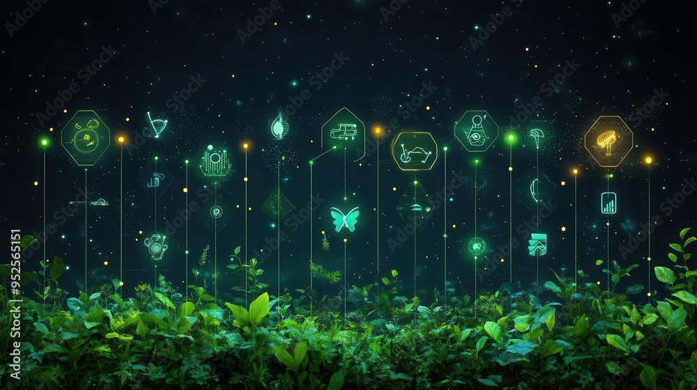 vertical infographic timeline green tech evolution stages clean design ...