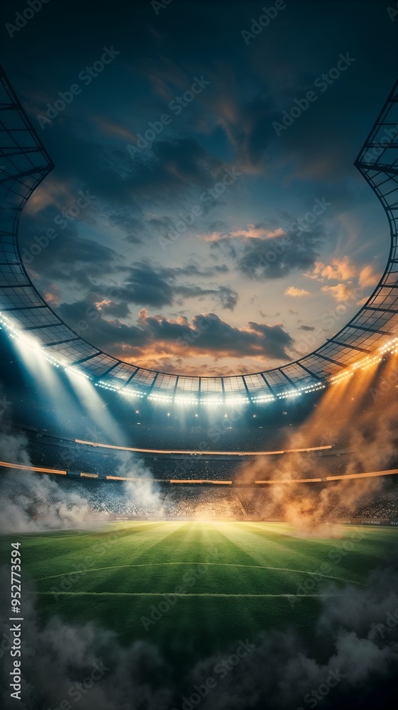 [BAA] å_Majestic Nighttime Stadium Views: Panoramic Shots with Dramatic ...